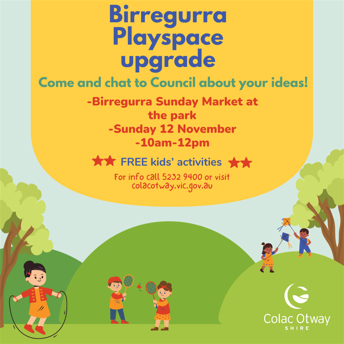 Birregurra Playspace Upgrade - Colac Otway Shire
