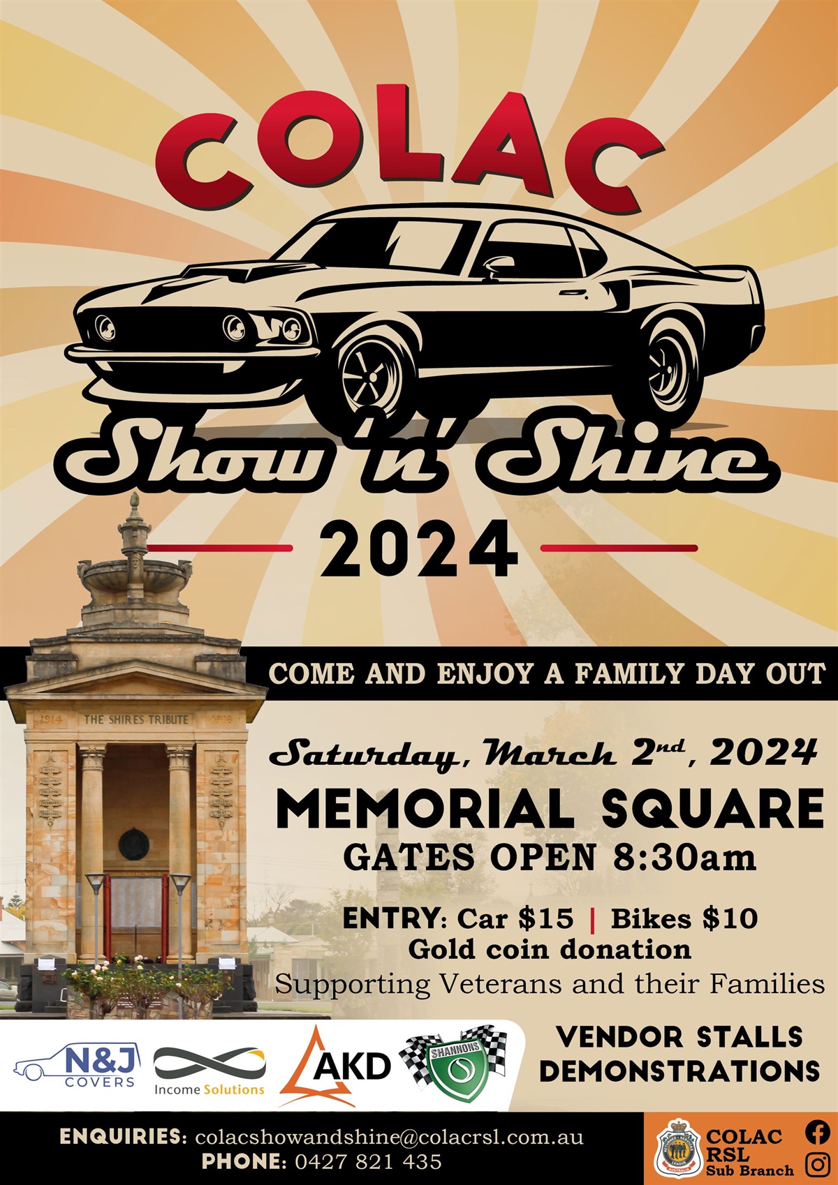 Colac RSL Show 'n' Shine 2024 - Colac Otway Shire